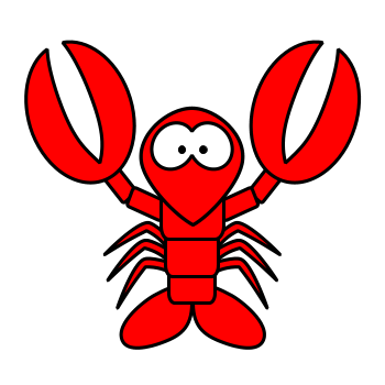 Sad Cartoon Lobster